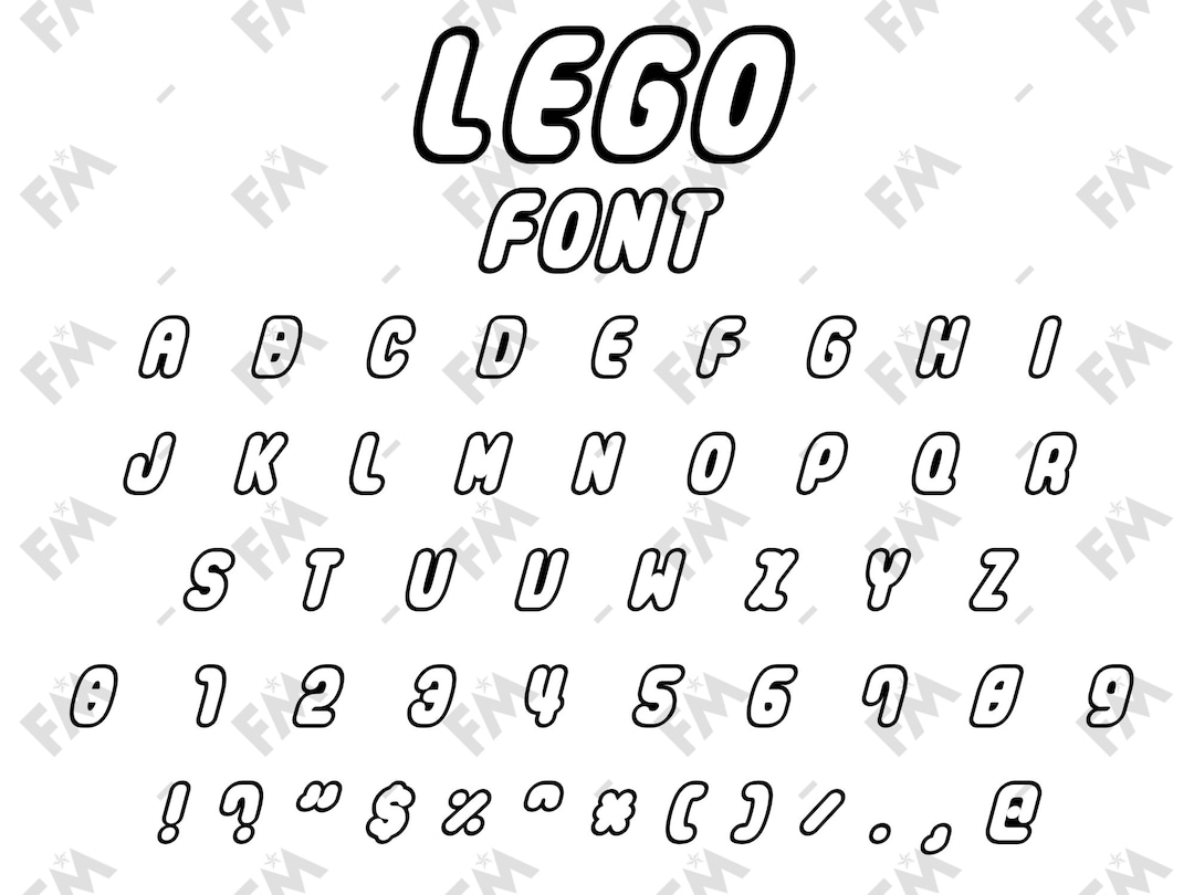 Brick Style Font for Cricut Silhouette Word - Etsy