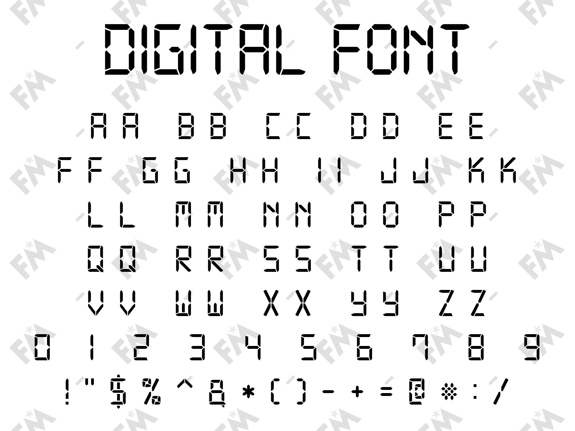 Retro Digital Style Font for Cricut Silhouette Word - Etsy