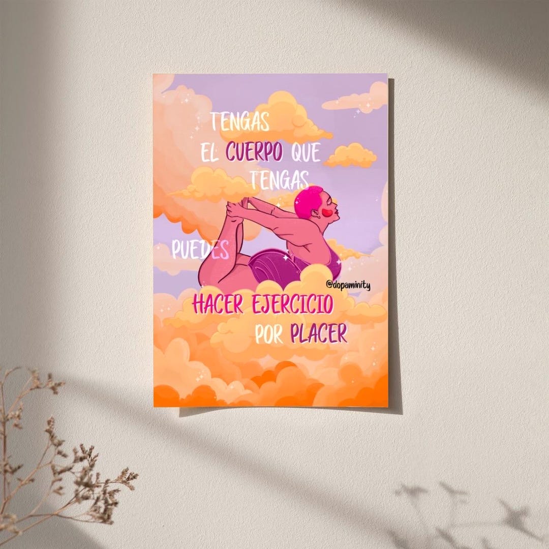 Poster - You Can Exercise for Pleasure - Etsy