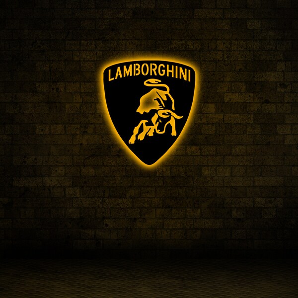 Lamborghini Logo Art - Etsy