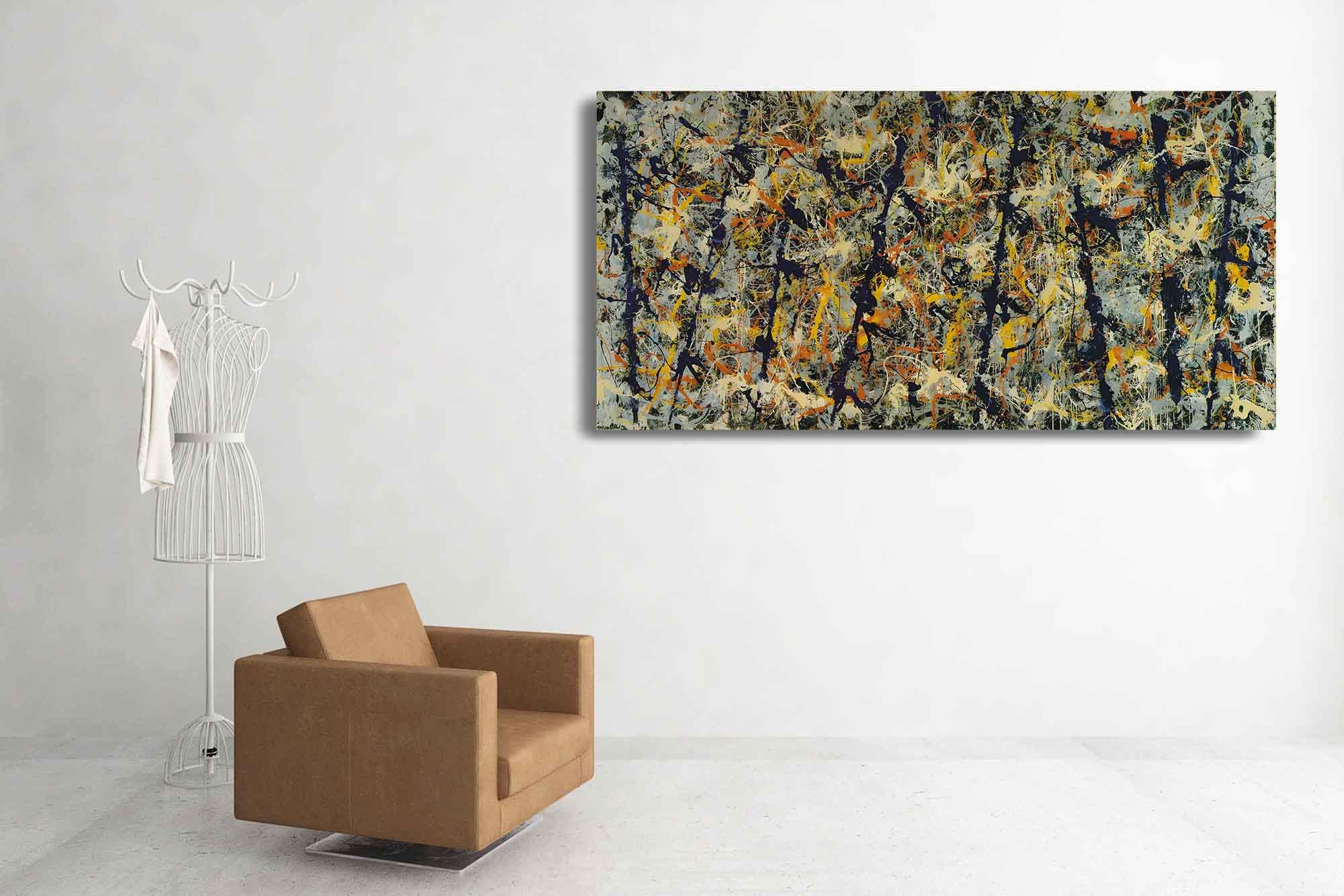Vibrant Jackson Pollock Extra Large Wall Art Prints for Chic Home Decor ...