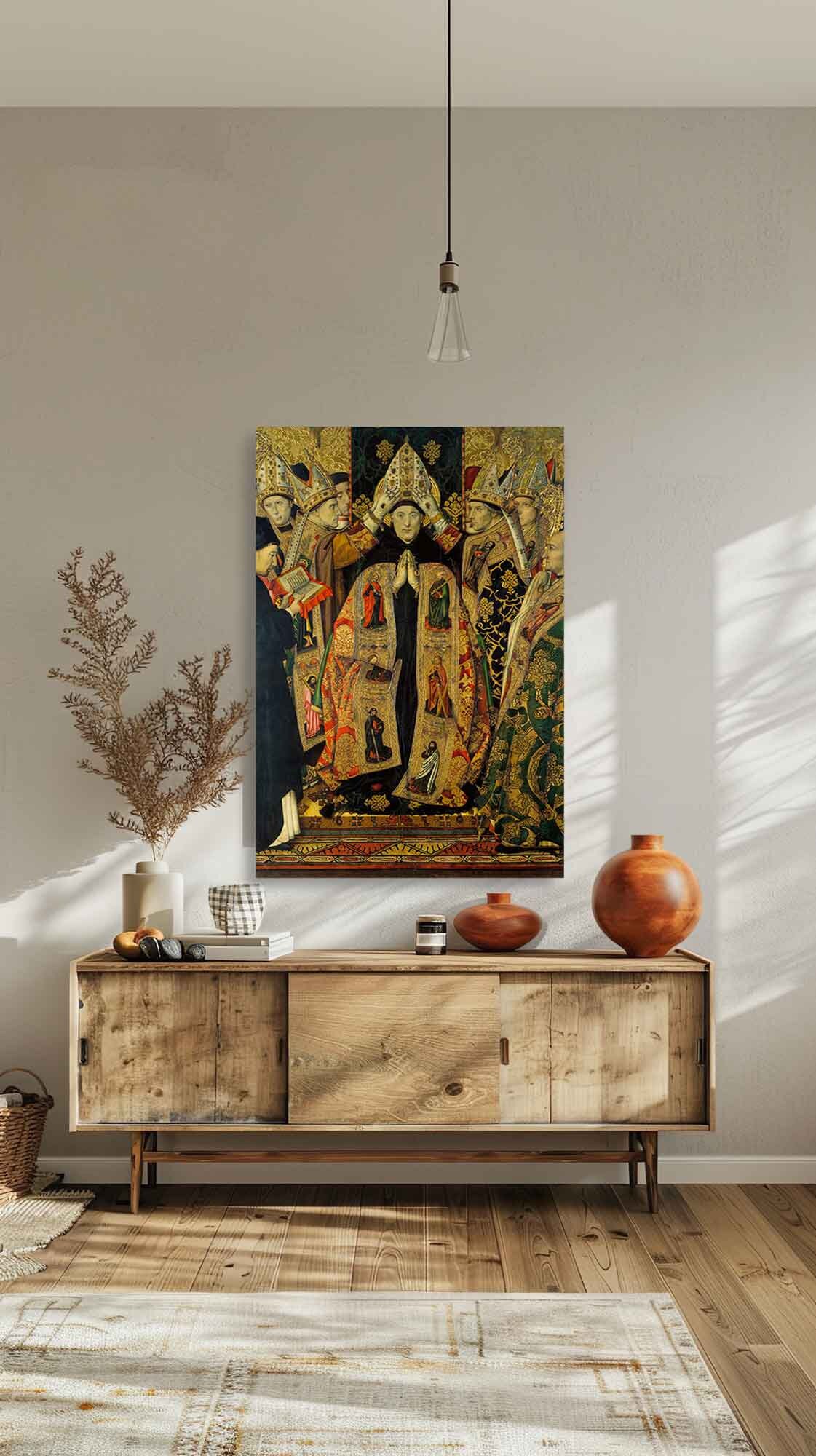 Saint Augustine Consecration Canvas Art Print by Jaume Huguet - Etsy