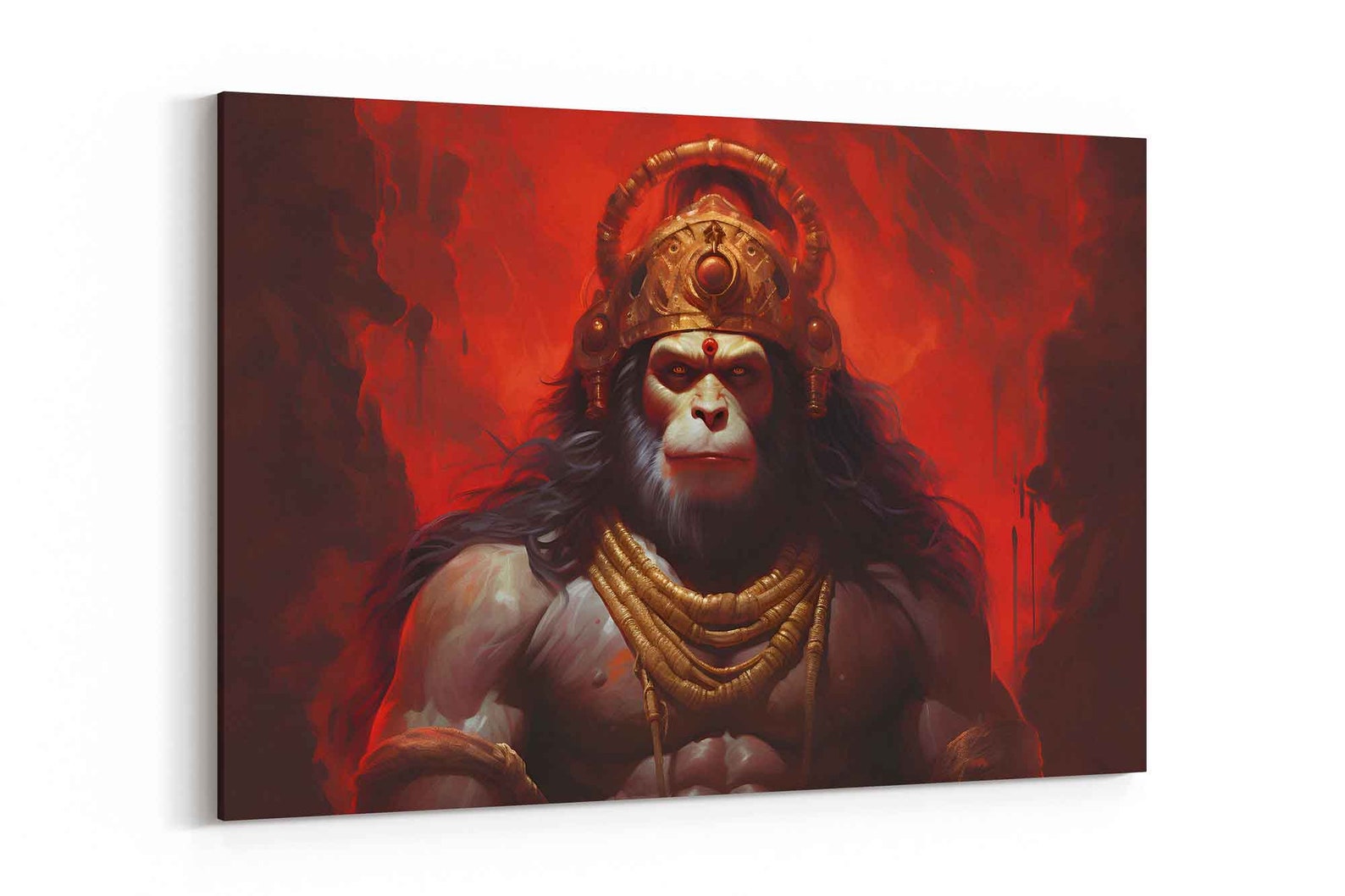Shree Hanuman Spiritual Art, Gallery Wrap Canvas Print - Etsy