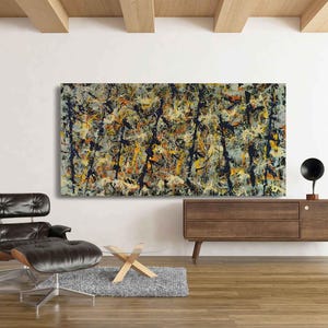 Vibrant Jackson Pollock Extra Large Wall Art Prints for Chic Home Decor ...