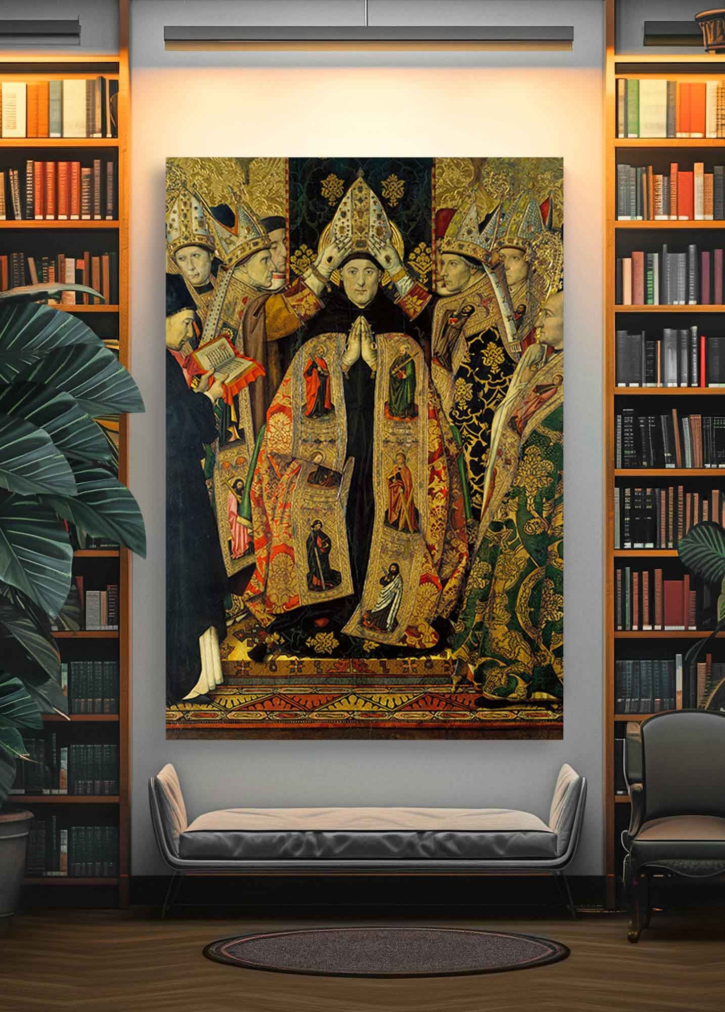 Saint Augustine Consecration Canvas Art Print by Jaume Huguet - Etsy