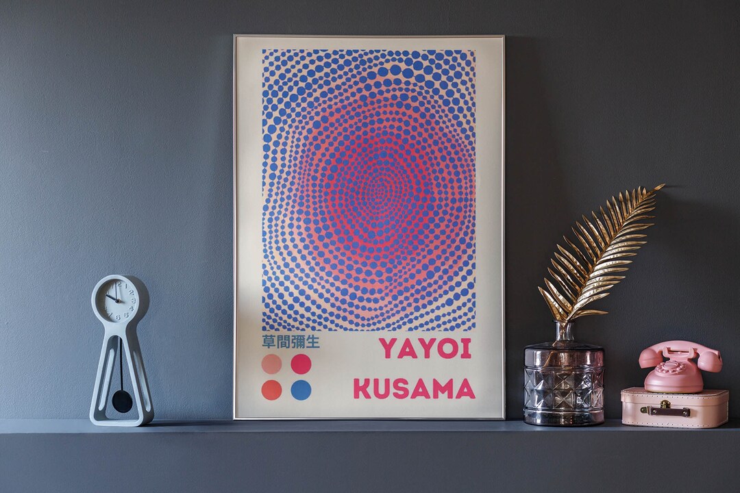 Yayoi Kusama Infinity Nets Print, Purple Pink Wall Art - Etsy