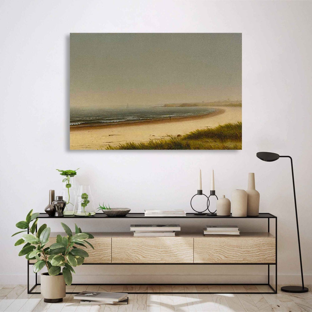 Coastal Wall Art Print Beach Scene, Newport (1860) by James Augustus ...