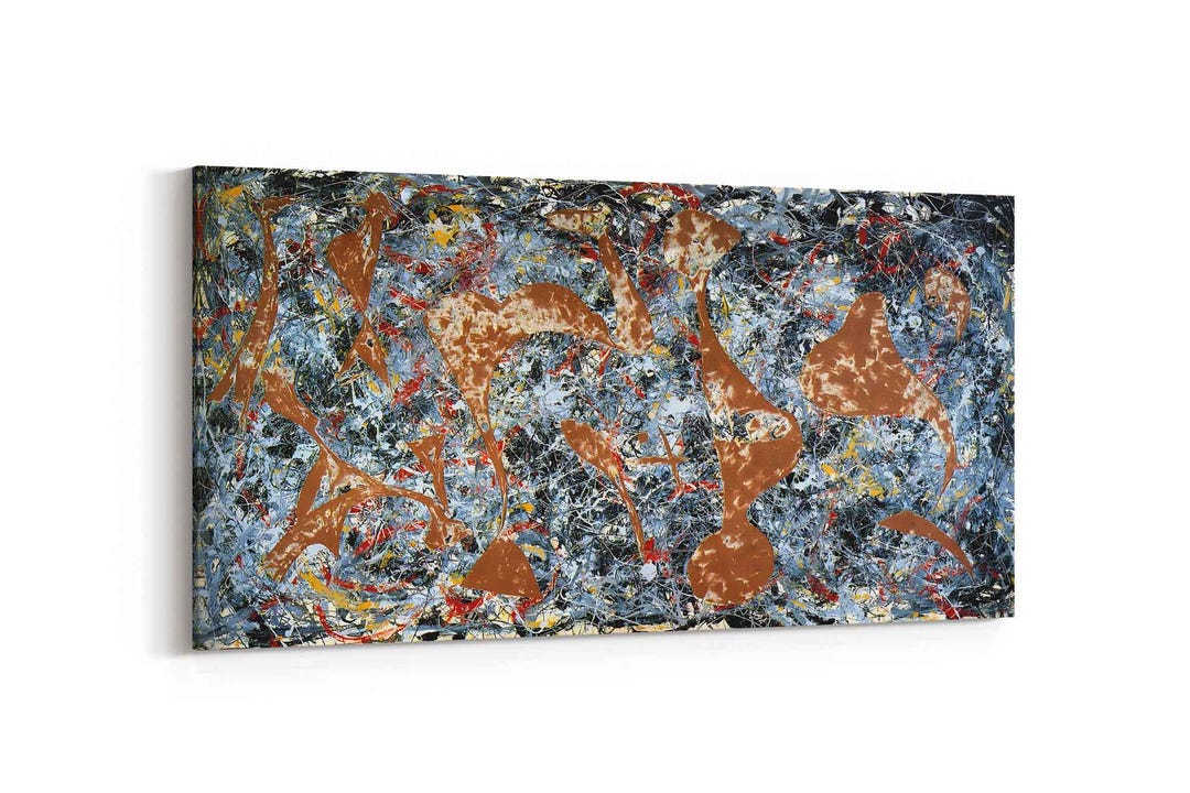 Jackson Pollock Inspired Drip Painting – Large Abstract Expressionist ...