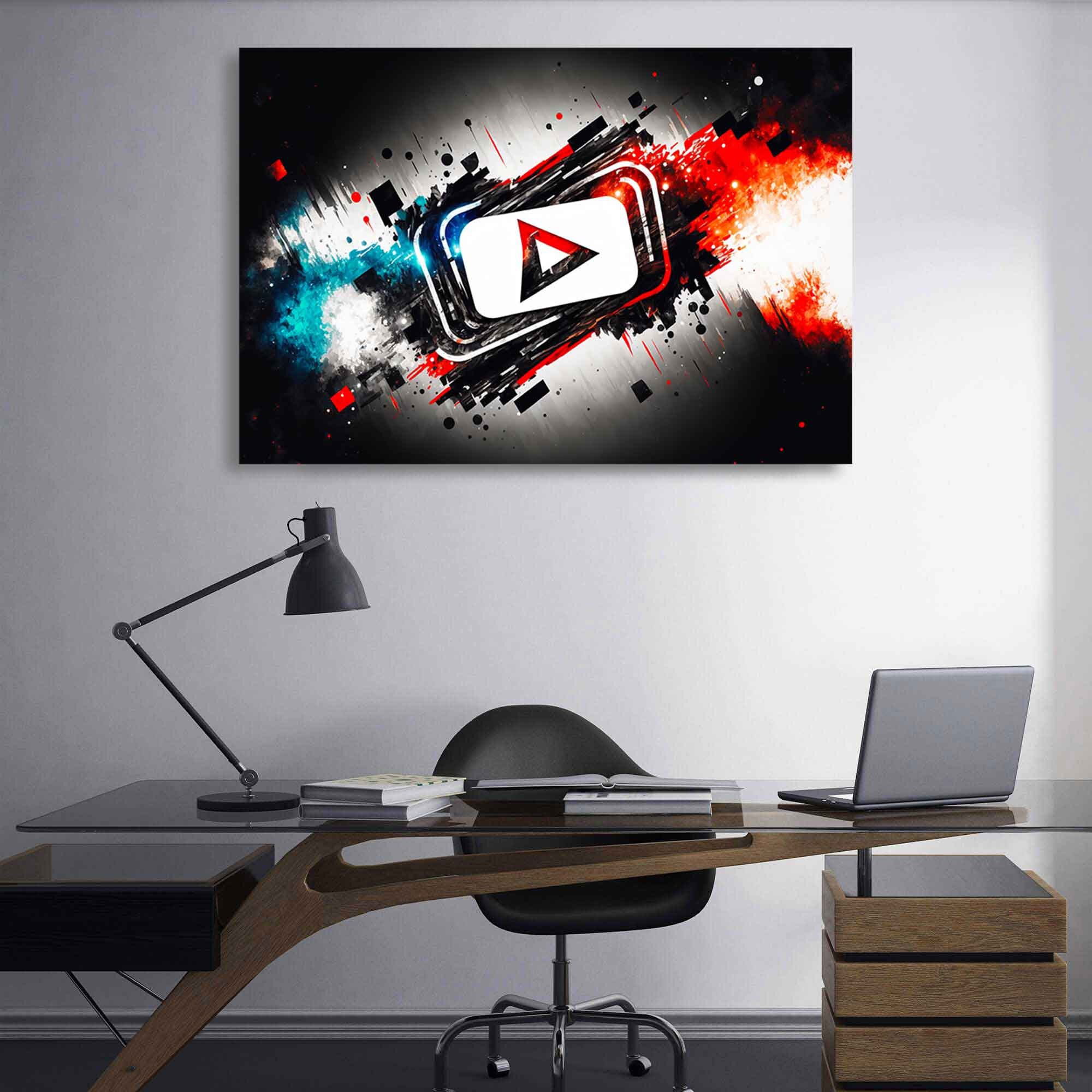Youtube Play Button Abstract Art – Canvas Print - Etsy