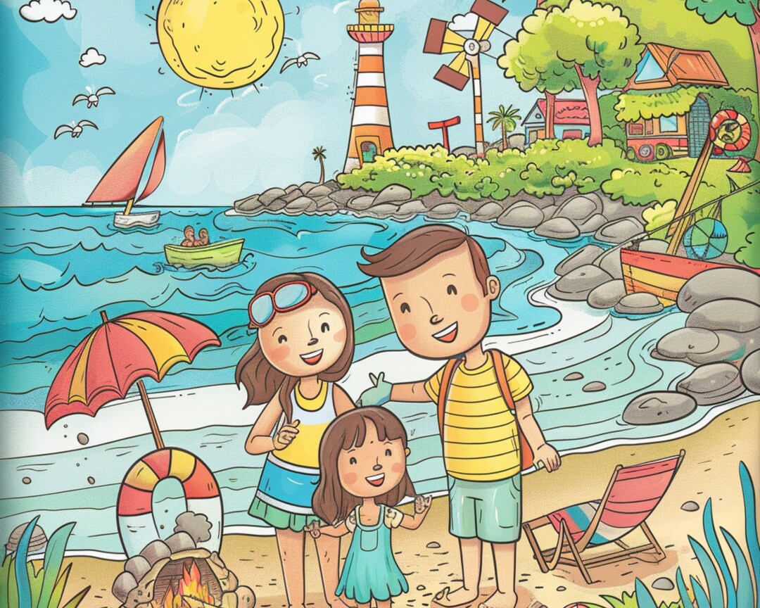 Bring Your Children's Creativity to Life With Fun Summertime Coloring ...