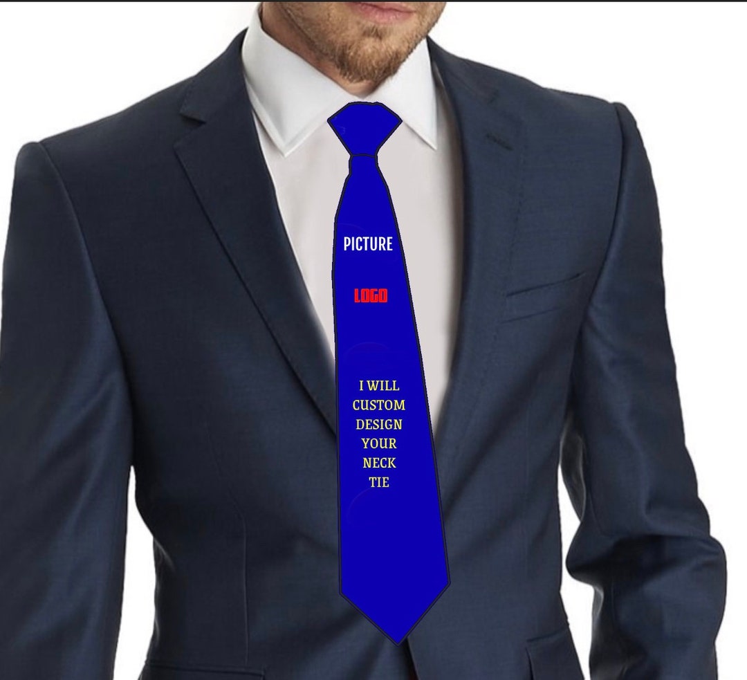 Personalized Custom Printed Tie - Etsy