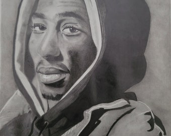 12x18 Acrylic Paint 2pac Art Print - Etsy