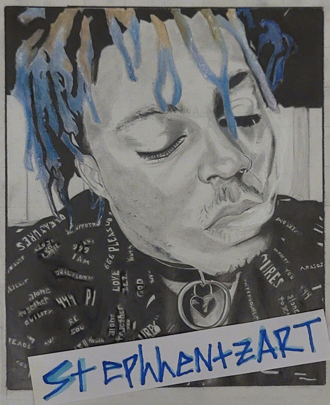 12x18 Graphite and Pastel juice Art Print - Etsy