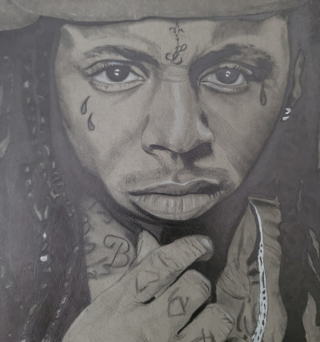 8x8 Graphite weezy Art Print - Etsy