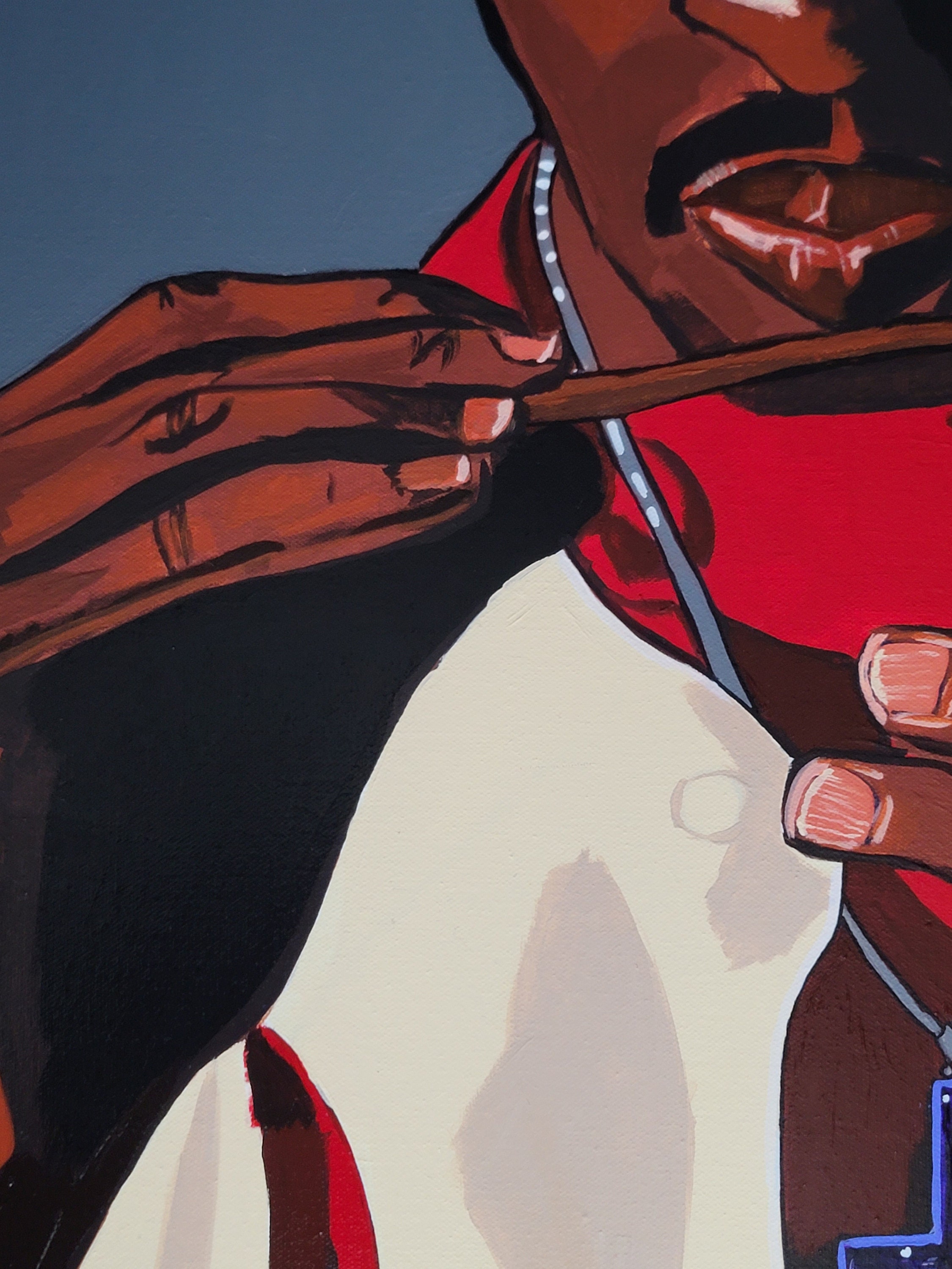 12x18 Acrylic Paint 2pac Art Print - Etsy