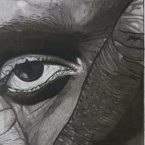 12x18 Graphite "pusha" Art Print - Etsy