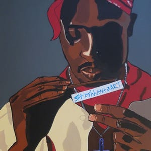 12x18 Acrylic Paint Hip Hop Art Print - Etsy