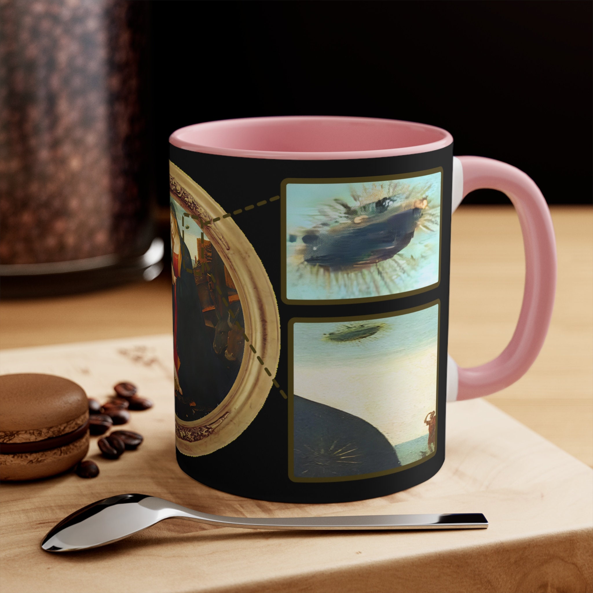 Ufos in the Madonna With Saint Giovannino Coffee Mug Ancient Alien 15th ...