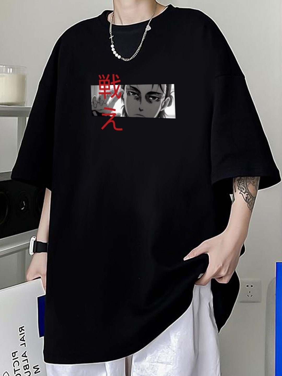 T-shirt Eren Jeager Eren Yeager Attack on Titan Shingeki No - Etsy