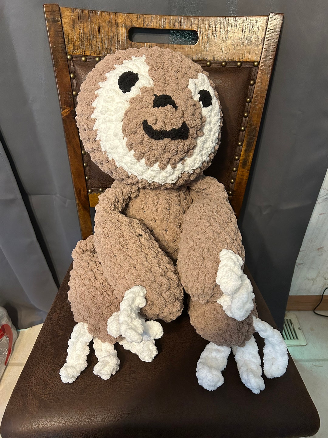 Large Crocheted Sloth - Etsy