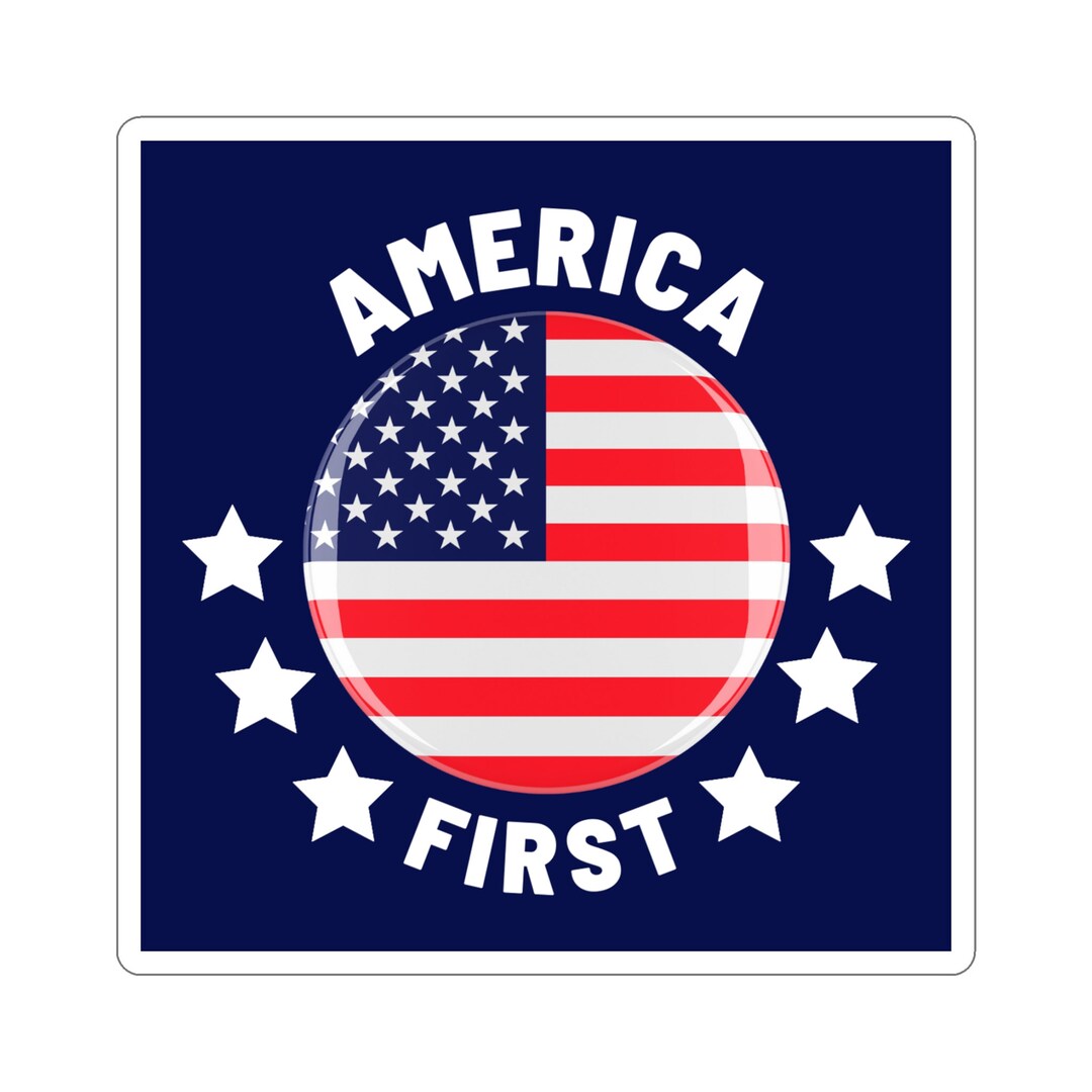 America First: the Ultimate U.S. Flag Kiss-cut Stickers for the True ...