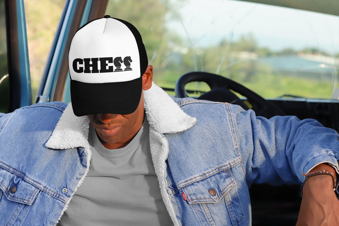 Chess Cap With Horse Figure Words, Chess Cap My Passion is the Chess ...
