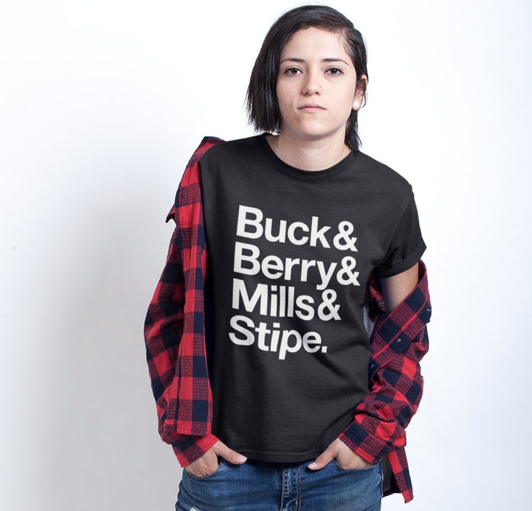 REM Names T-shirt | Michael Stipe Bill Berry Peter Buck Mike Mills ...