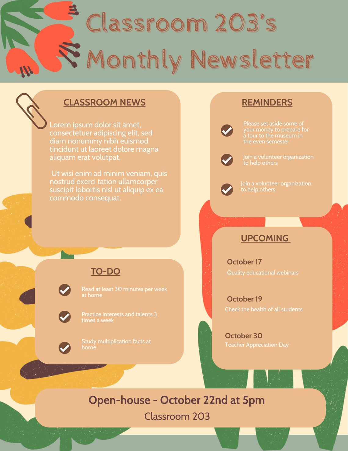 Editable Teacher Newsletter Teacher Newsletter Template Newsletter ...