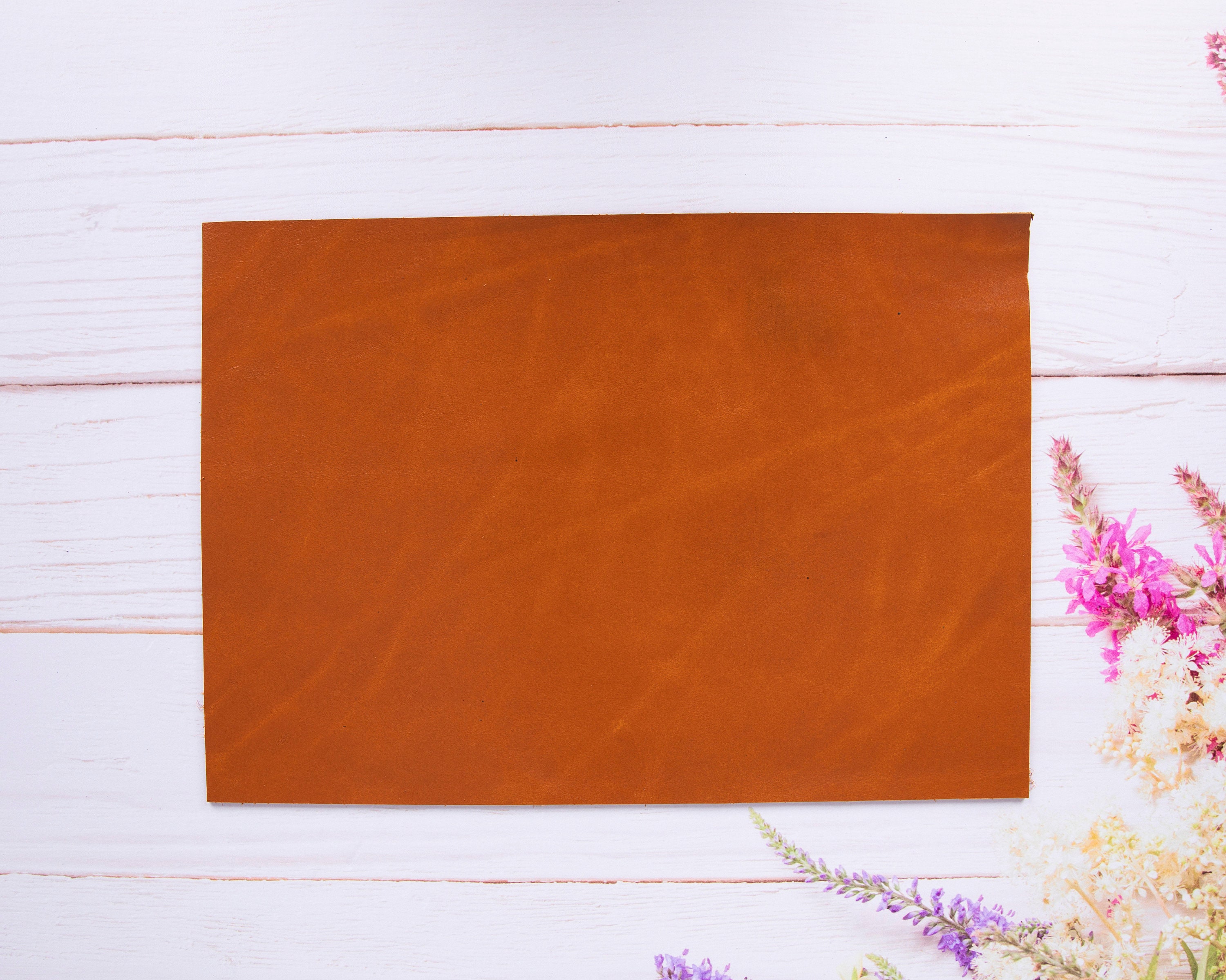 Smooth Leather Fabric Pieces & Scraps Supplies, Cowhide Leather Sheets ...