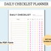 Editable Daily Checklist | Printable Weekly to Do List | Weekly ...