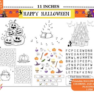 Printable Halloween Gnome Coloring Bundle, Coloring Pages for Kids and ...
