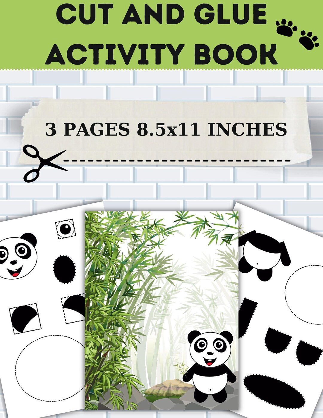 Cut and Paste Activities, Arrange Animal Body, Cut and Glue Game ...