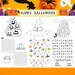 Printable Halloween Gnome Coloring Bundle, Coloring Pages for Kids and ...