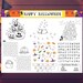 Printable Halloween Gnome Coloring Bundle, Coloring Pages for Kids and ...