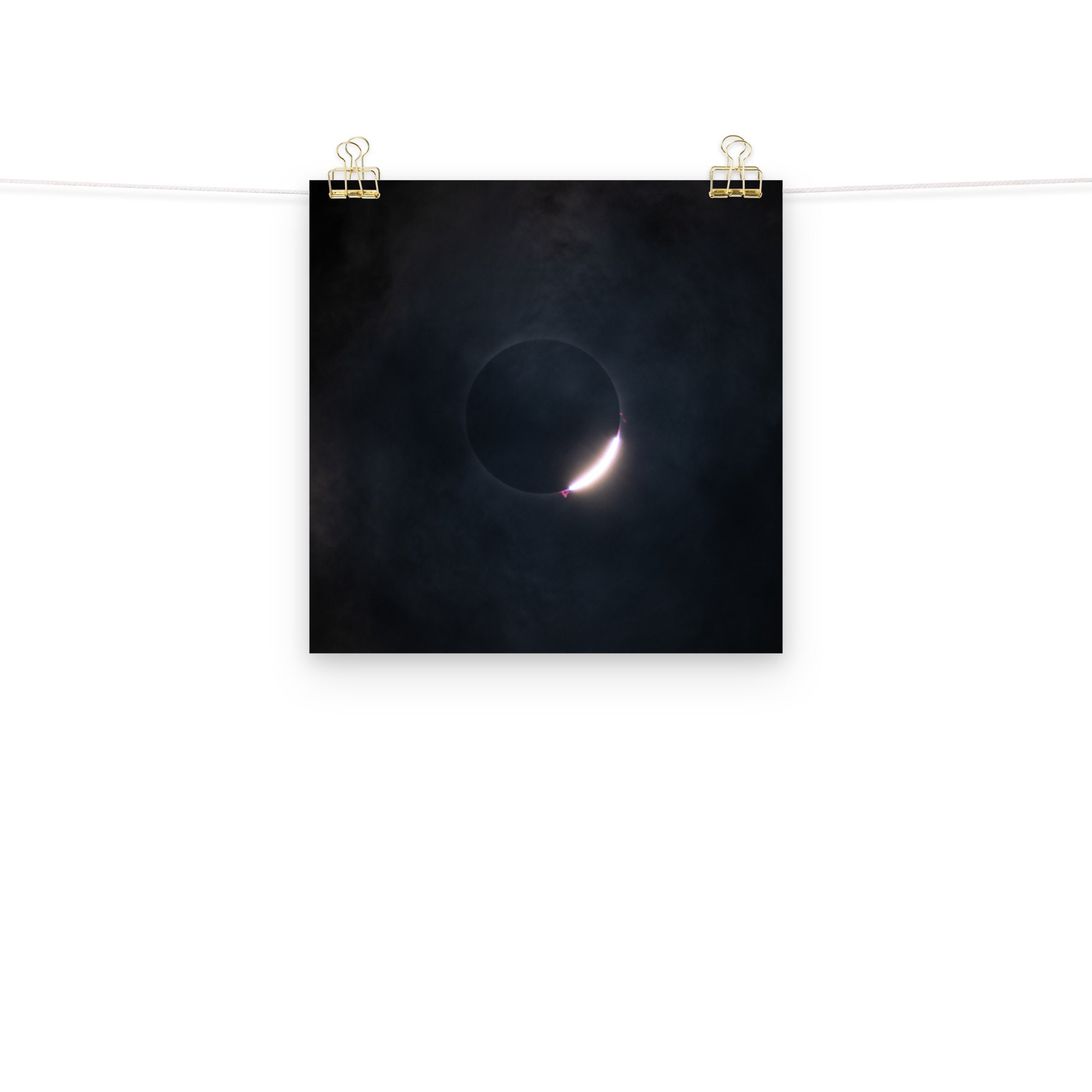 2024 Solar Eclipse Poster - Illuminate Your Space With Diamond Ring ...