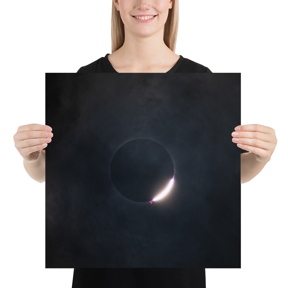 2024 Solar Eclipse Poster - Illuminate Your Space With Diamond Ring ...