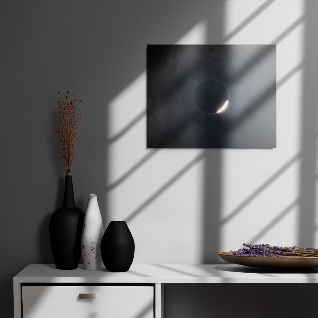 2024 Solar Eclipse Metal Print - Illuminate Your Space With Diamond ...
