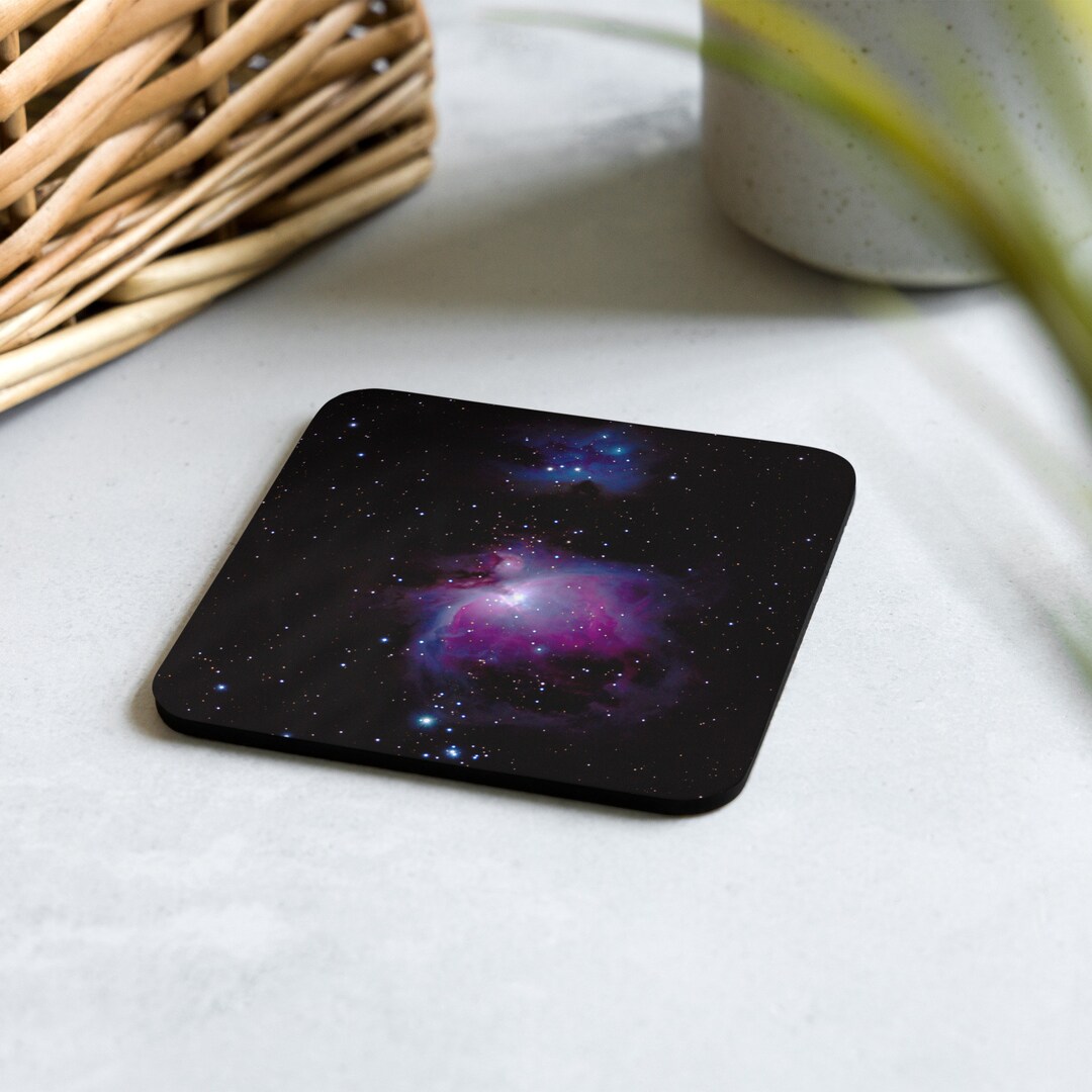 Orion Nebula Cosmic Coaster With Cork Backing - Etsy