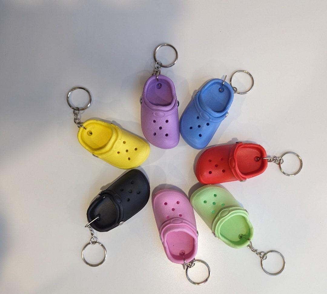 Mini Croc Keyring: Novelty Shoe Keychain - Etsy UK