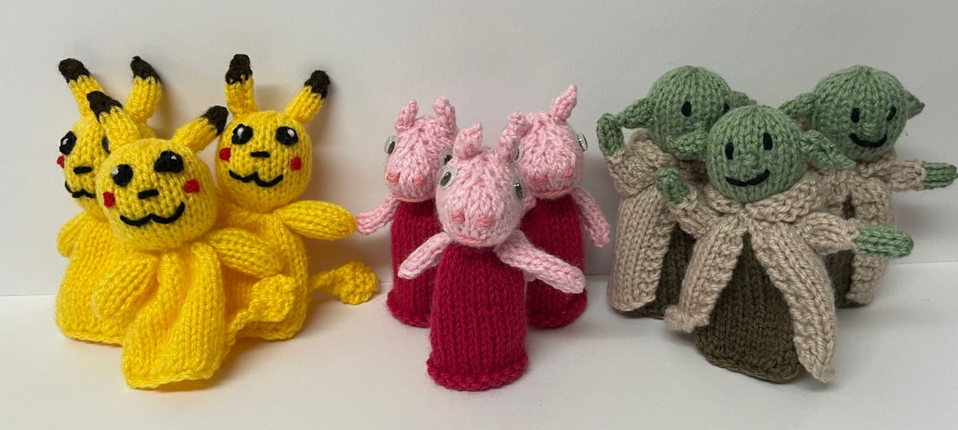 Yoda, Pikachu, Peppa Pig Hand Knitted and Stuffed Easter Cream Egg ...