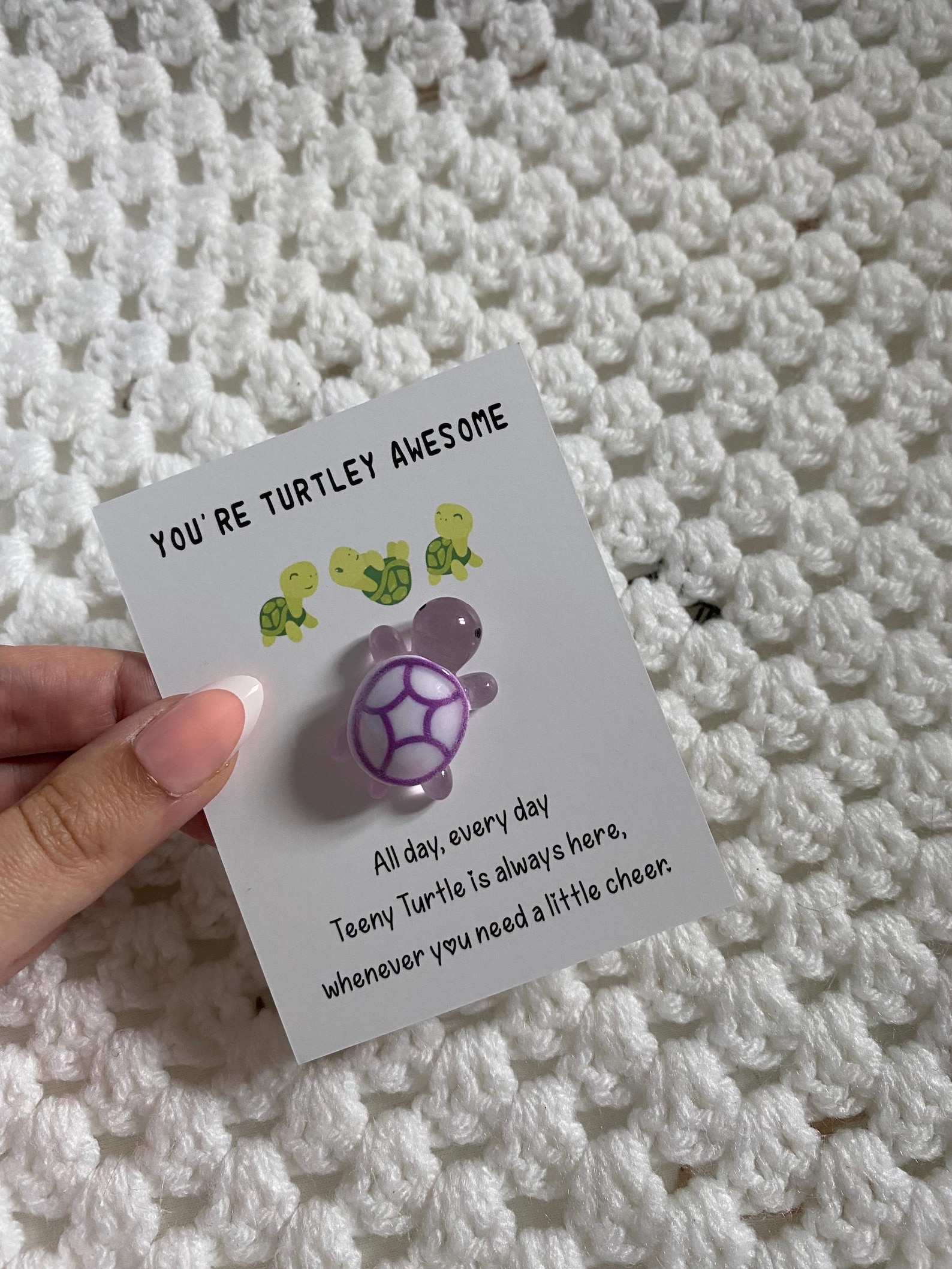 Turtle Pocket Hug|you’re Turtley Awesome|turtle Gift Card|turtle Gift ...