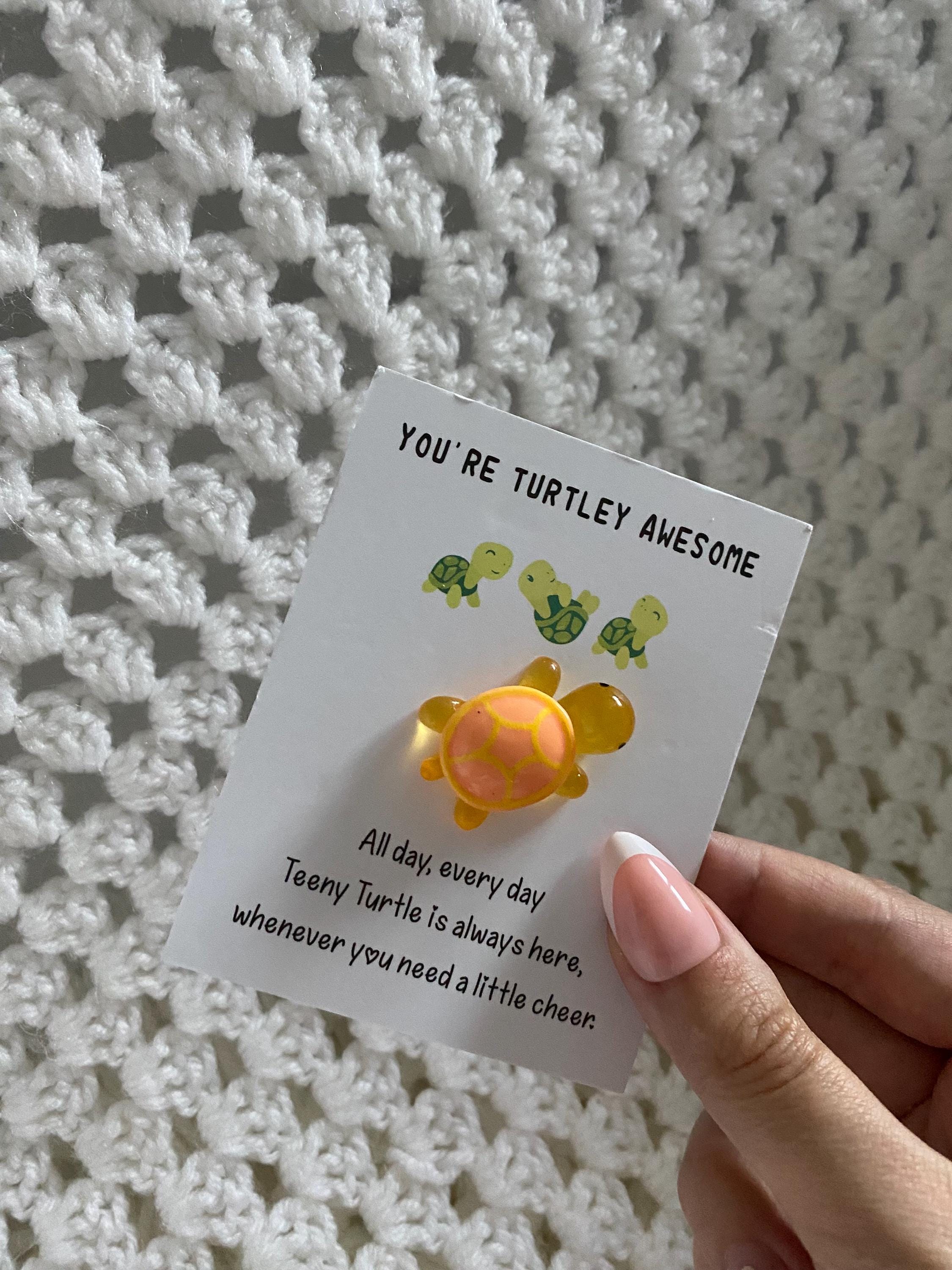 Turtle Pocket Hug|you’re Turtley Awesome|turtle Gift Card|turtle Gift ...