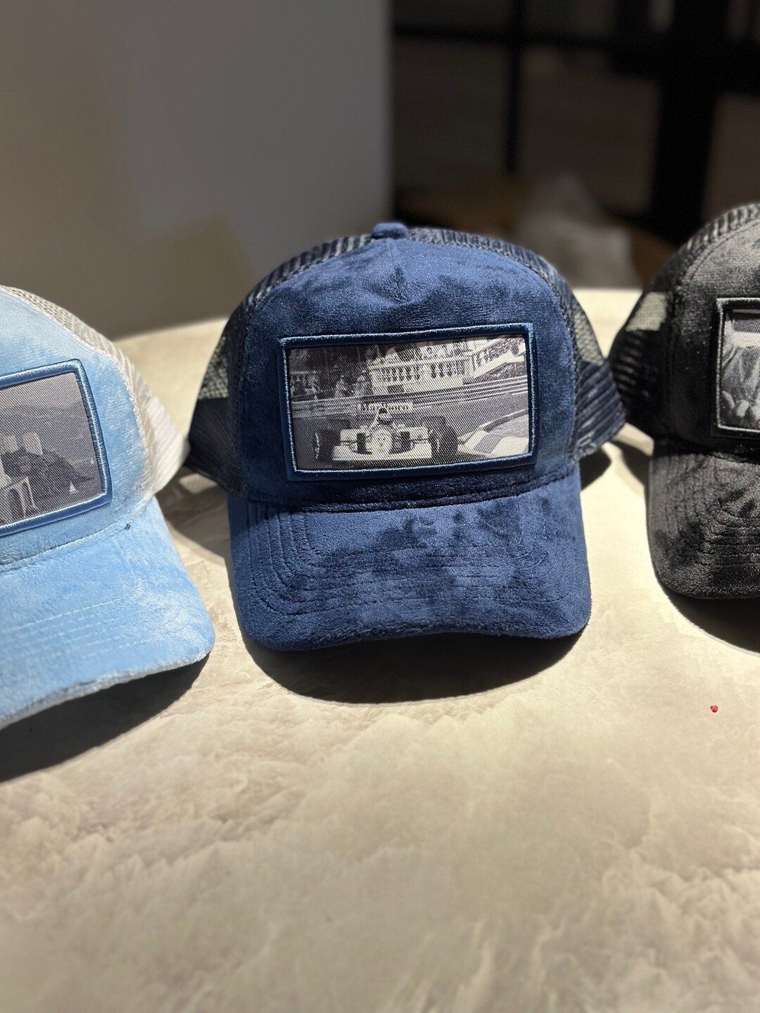 High Quality Velvet Fabric Caps - Etsy