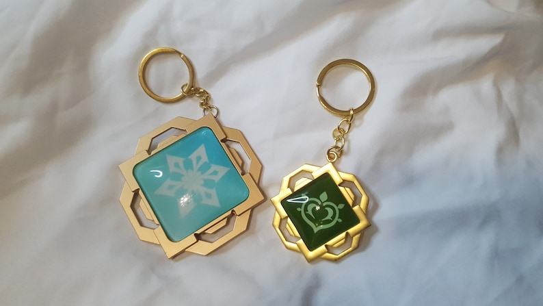 Large Genshin Impact Visions keychain and Cosplay - Etsy