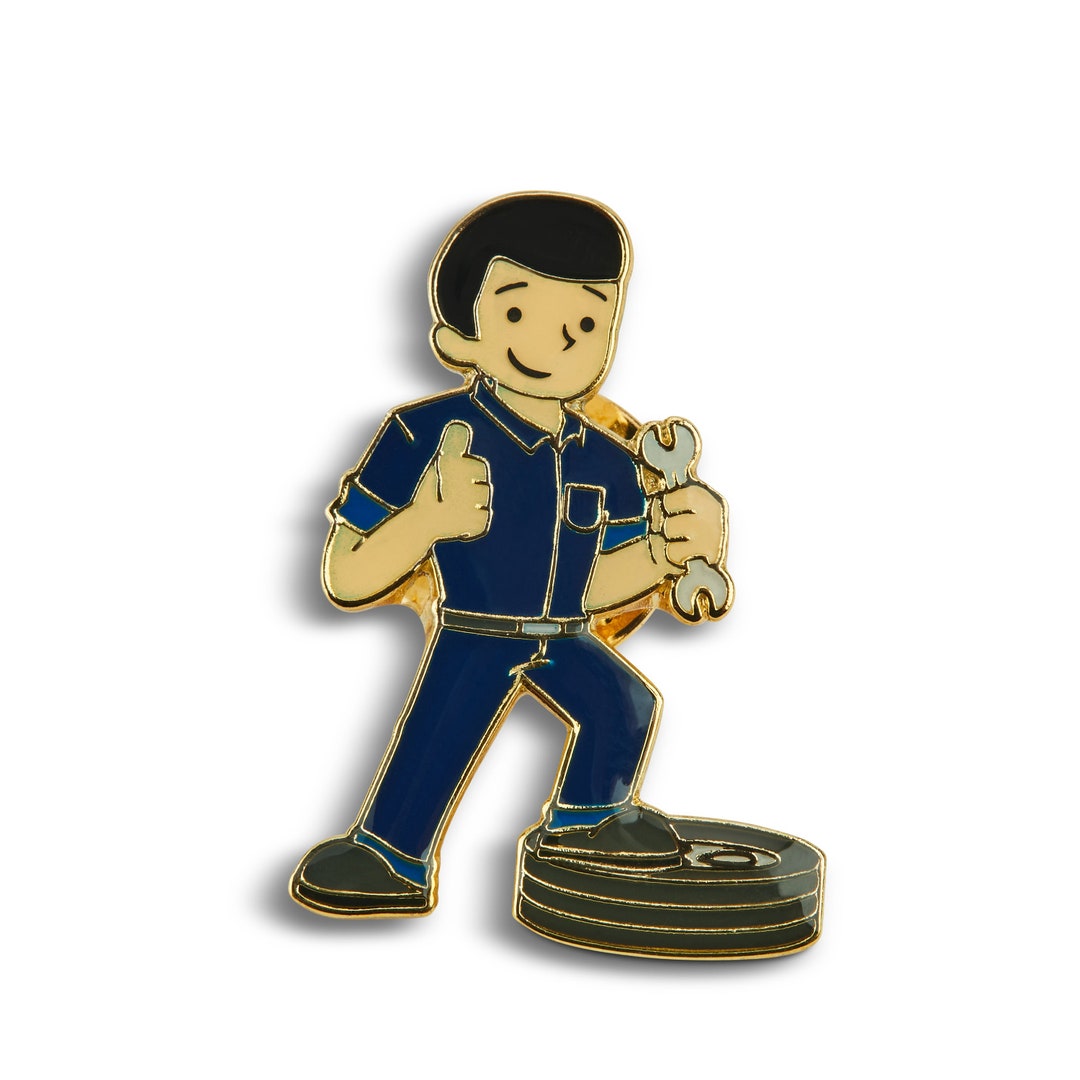 Car Mechanic Pin Badge - Etsy UK