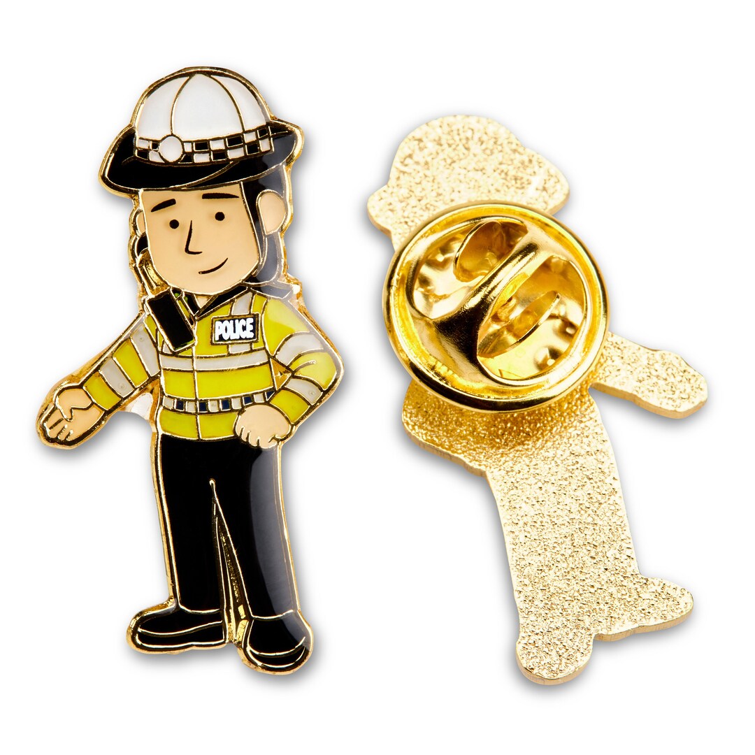 Traffic Cop Police Female Pin Badge - Etsy