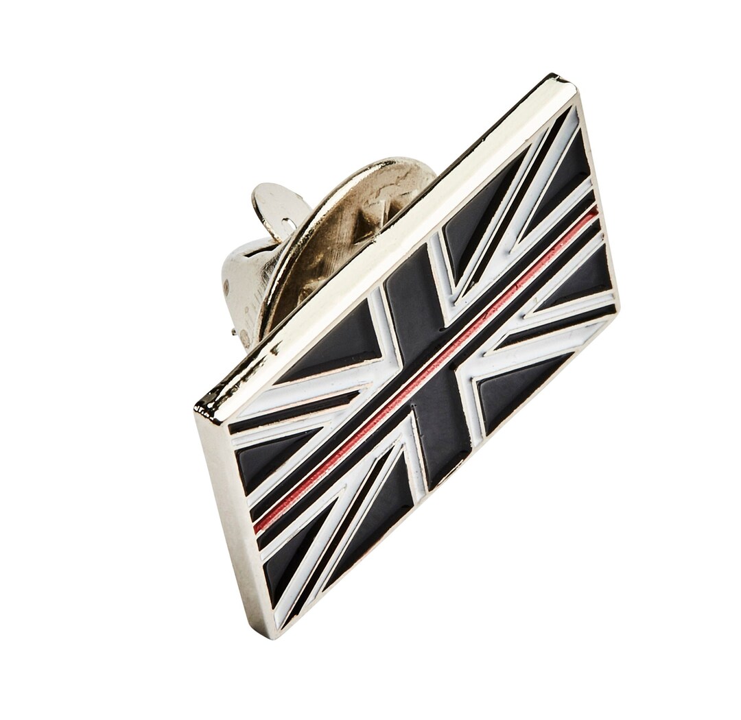 Thin Red Line Pin Badge - Etsy