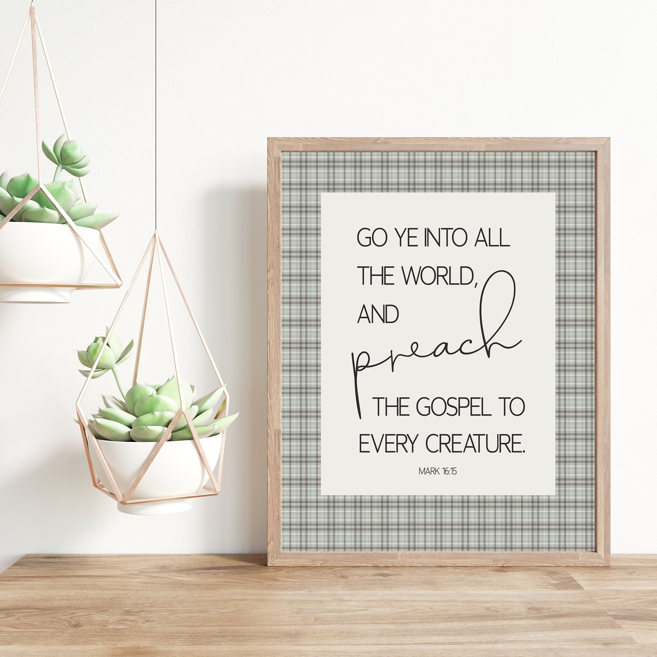 Go Ye Into All the World Digital Art Print | Mark 16:15 | LDS ...