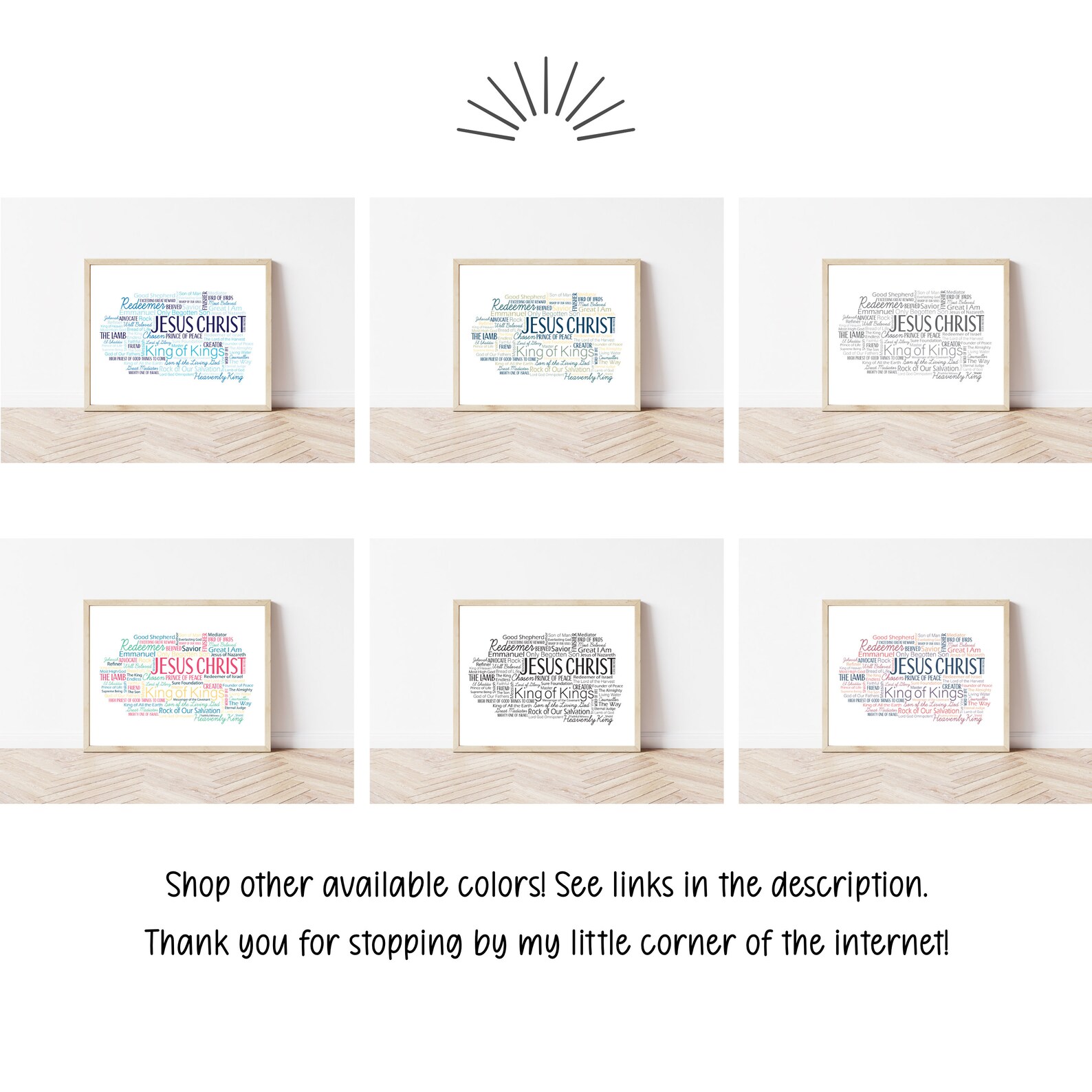 Names of Jesus Word Cloud Pink Christian Digital Wall Art Instant ...