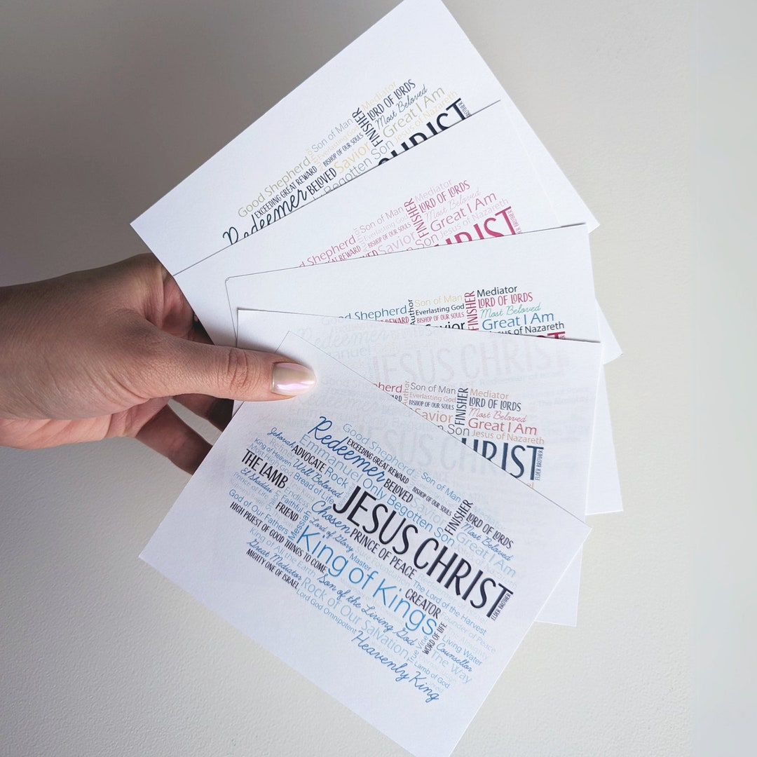 Names of Jesus Christ Instant Download | Bible Study Printable ...